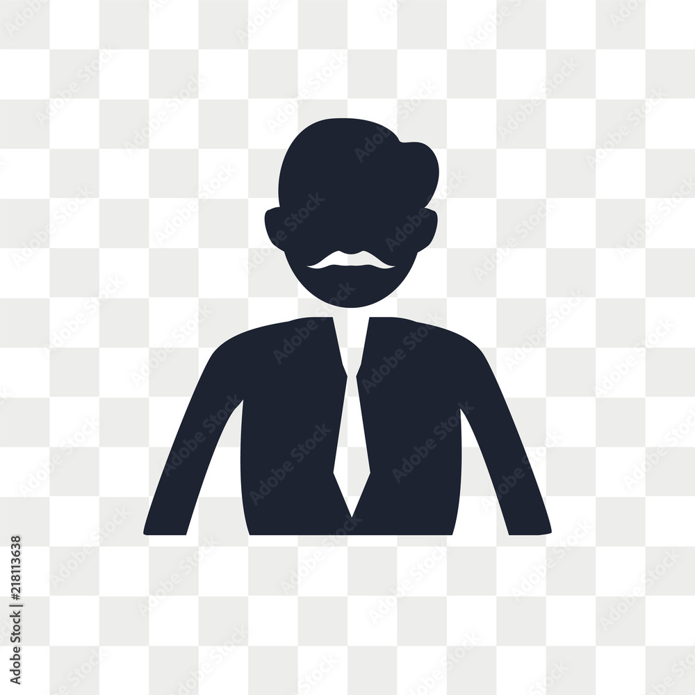 Boss vector icon isolated on transparent background, Boss logo design ...