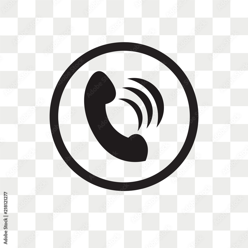 On Call vector icon isolated on transparent background, On Call logo ...