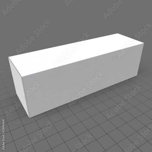 Blank rectangular box packaging. Buy this stock 3d asset and explore ...