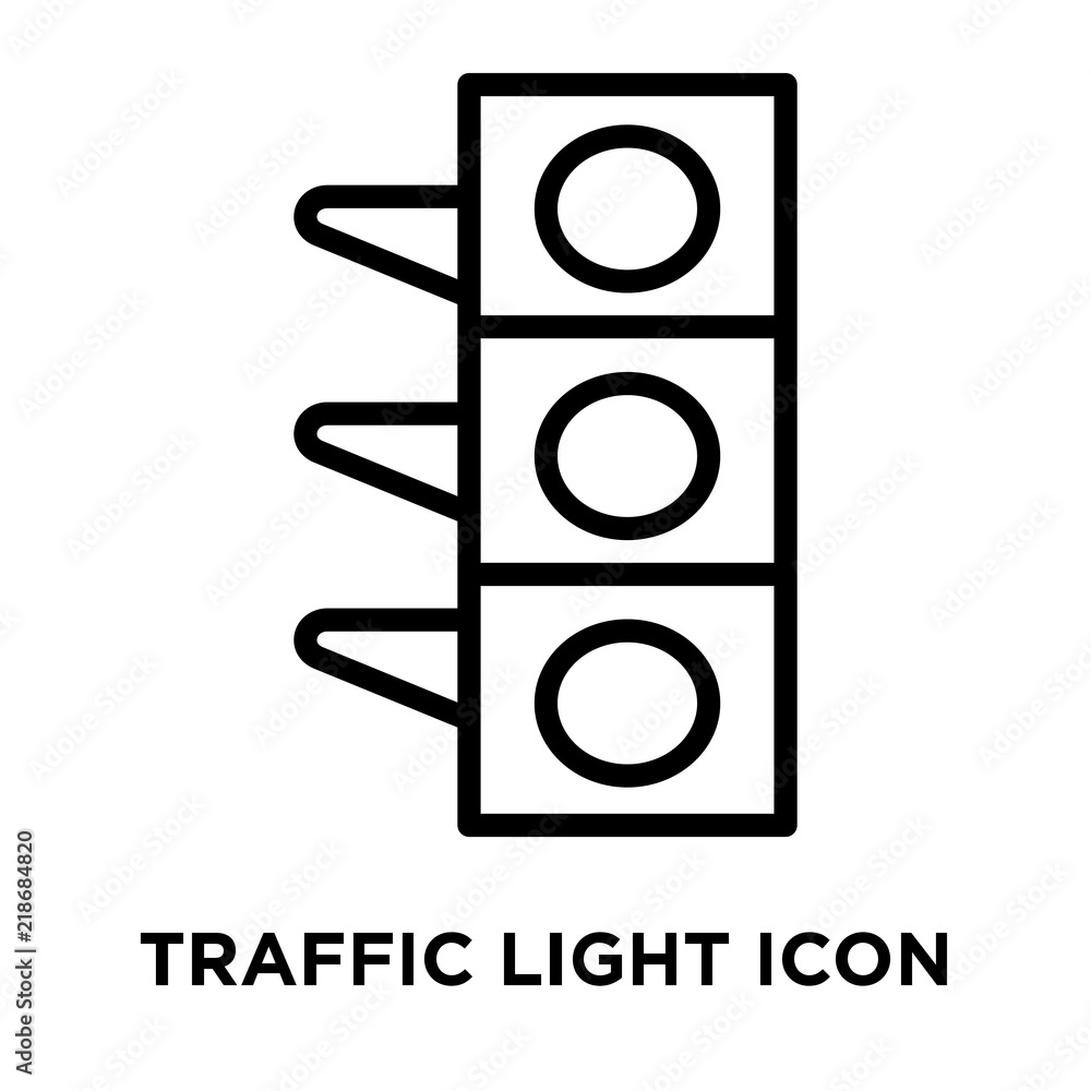 traffic light icon on white background. Modern icons vector ...