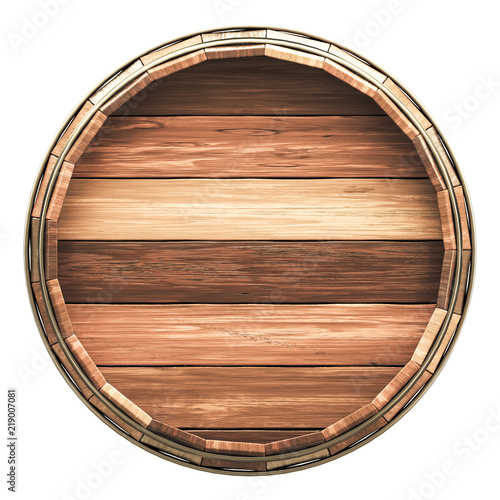 Wooden barrel - Top view - Buy this stock illustration and explore ...
