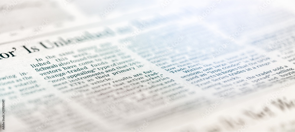 Newspaper backdrop texture, business background Stock Photo | Adobe Stock