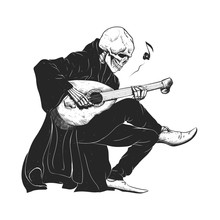 Skeleton Banjo Player Free Stock Photo - Public Domain Pictures