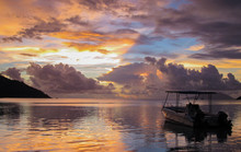 Speedboat At Sunset Free Stock Photo - Public Domain Pictures