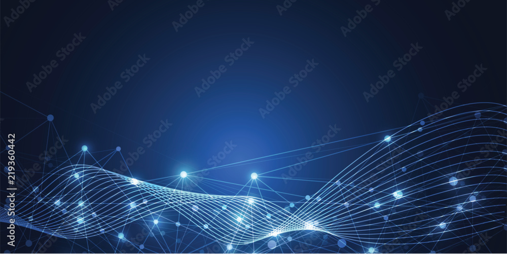 Internet connection, abstract sense of science and technology graphic ...