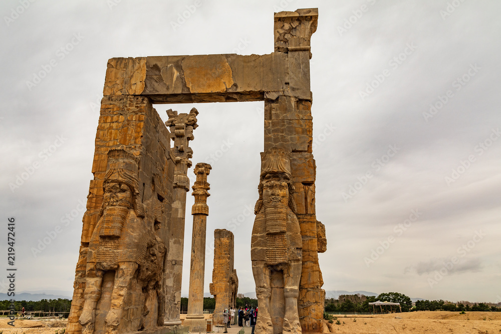 Islamic Republic of Iran, Shiraz. Persepolis, Parsa. The ceremonial ...