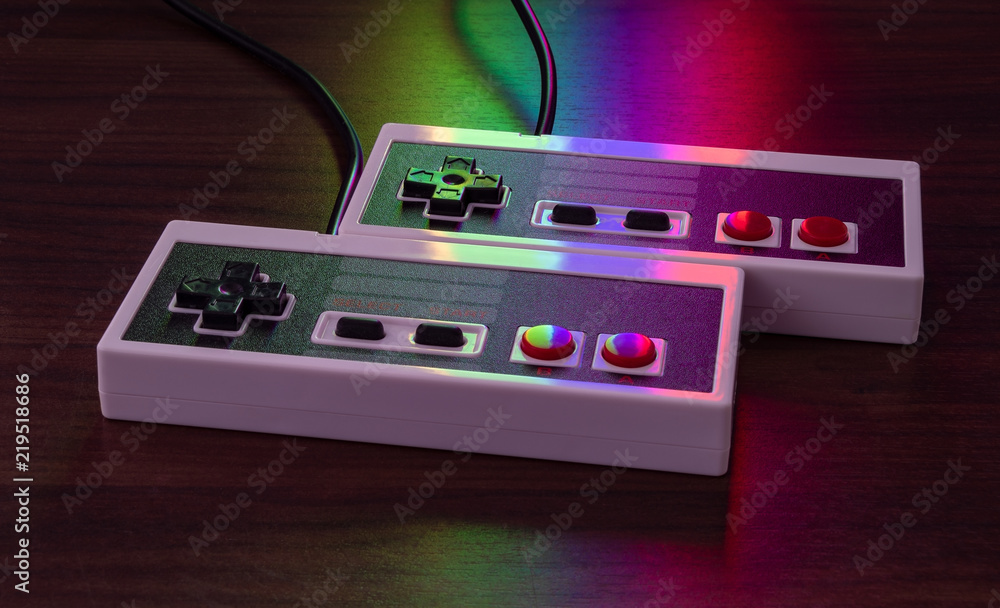 Retro Gamepad / Controller from the 80s Stock Photo | Adobe Stock