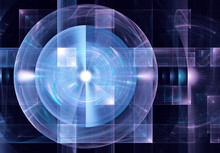 Fractal Tech Disc Background Free Stock Photo - Public Domain Pictures