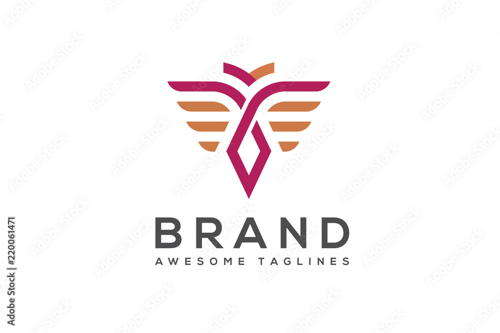 best simple Vector wings logo . Winged logo company and icon wing ...