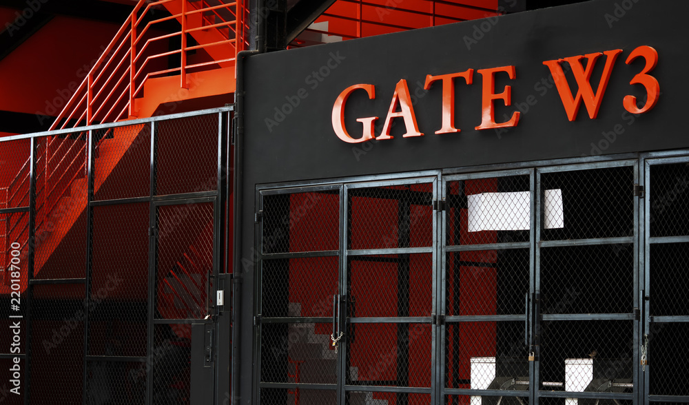 football stadium entrance gate Stock Photo | Adobe Stock