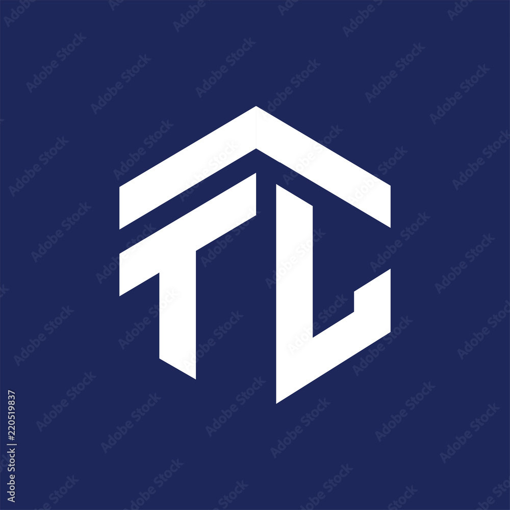 TL Initial letter hexagonal logo vector Stock Vector | Adobe Stock