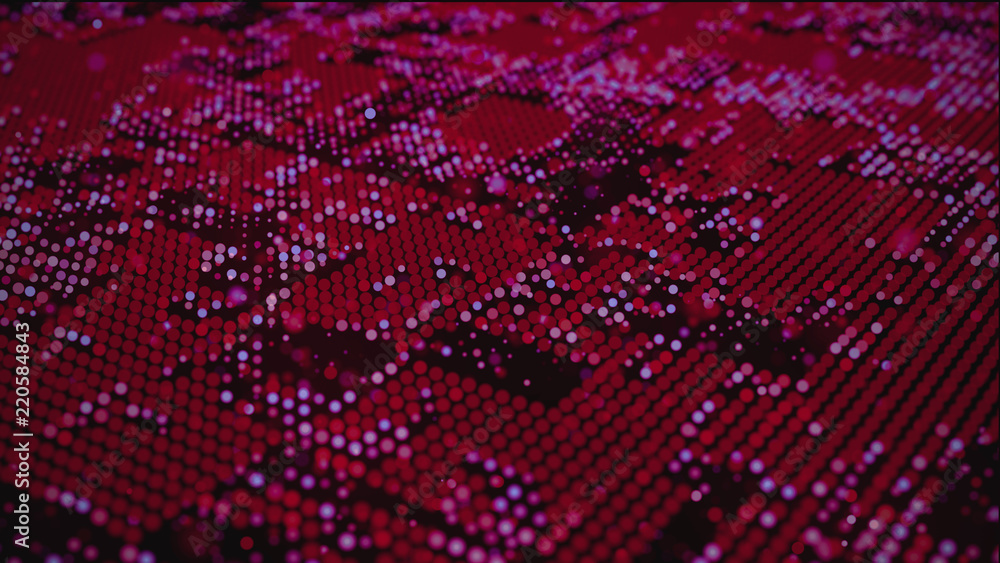 Big data visualization. Visual information complexity. Data threads ...