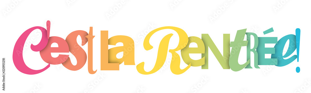 Bannière Vecteur "C'EST LA RENTREE!" Stock Vector | Adobe Stock