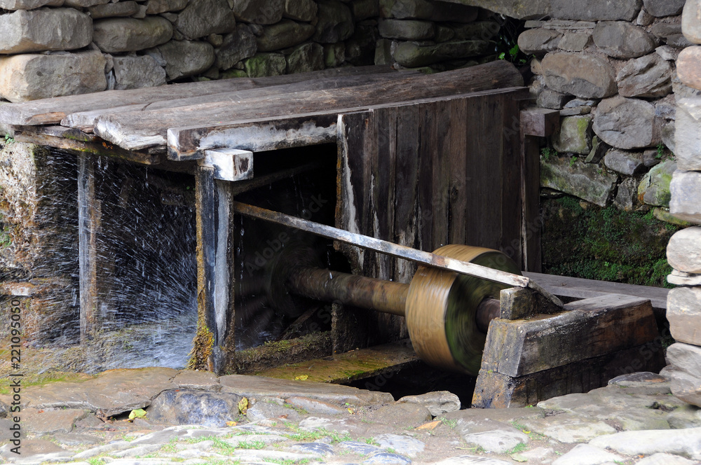 Medieval Water-driven Sharpener Stock Photo | Adobe Stock