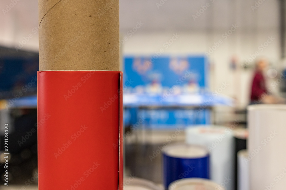 Big rolls of vinyl and glossy premium, quality paper ready for big ...