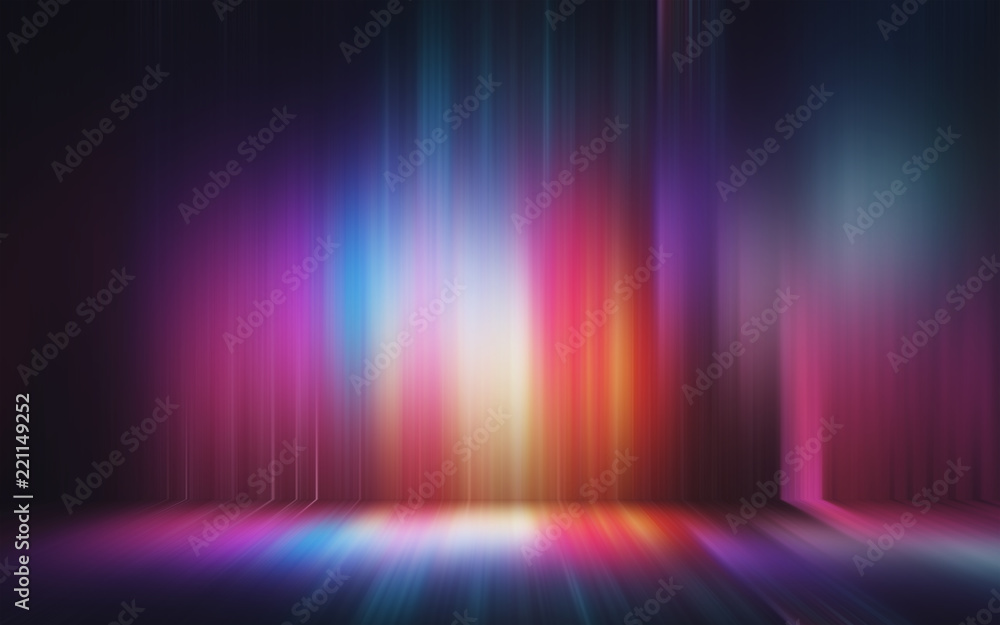 Abstract light effect texture rainbow wallpaper 3D rendering Stock ...
