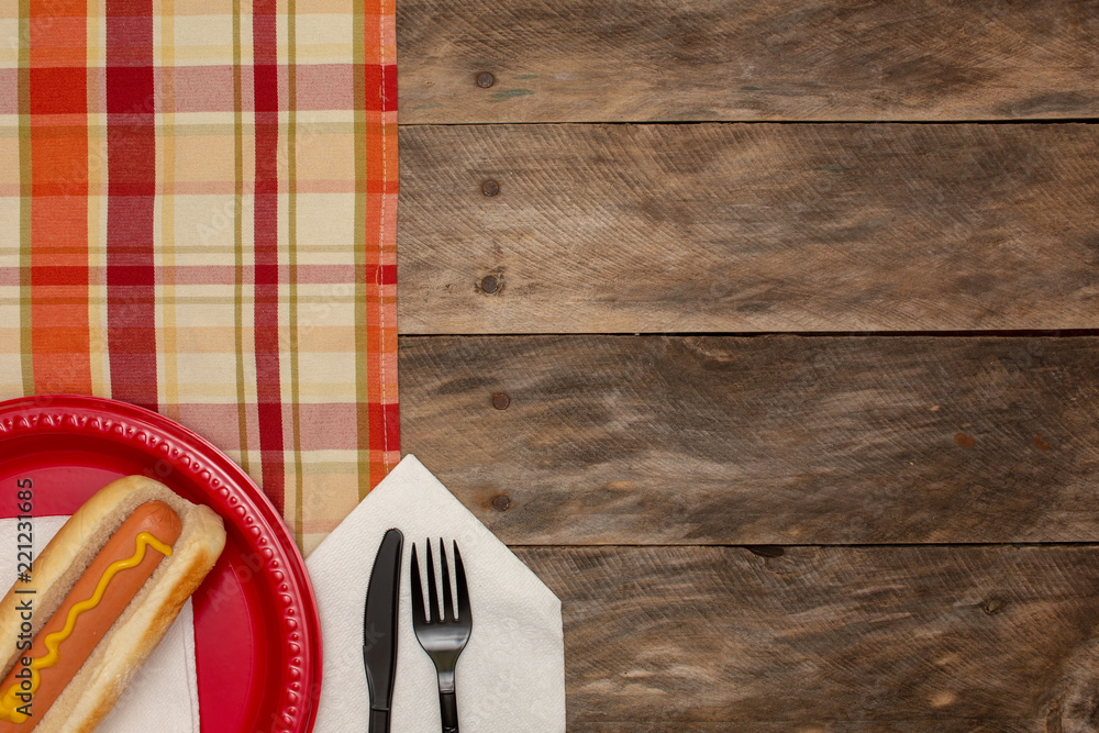 summer holiday picnic cookout background Stock Photo | Adobe Stock