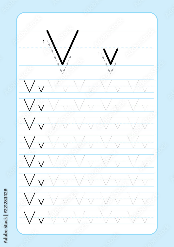 Alphabet letters tracing worksheet with alphabet letters. Basic writing ...