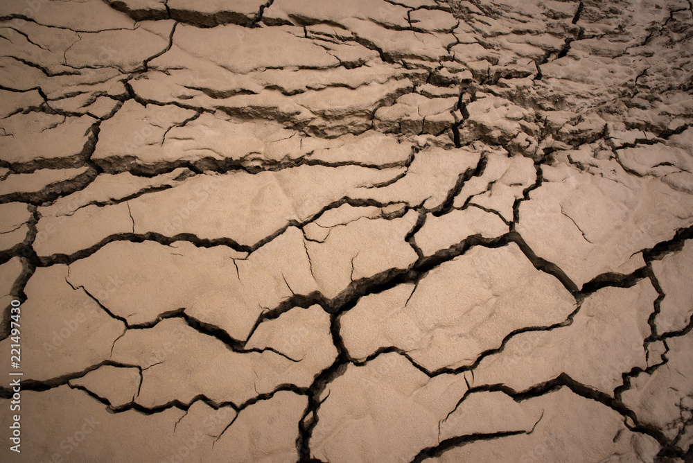 Foto Dry earth drought cracked no water. Cracked mud. Drought. Cracks ...