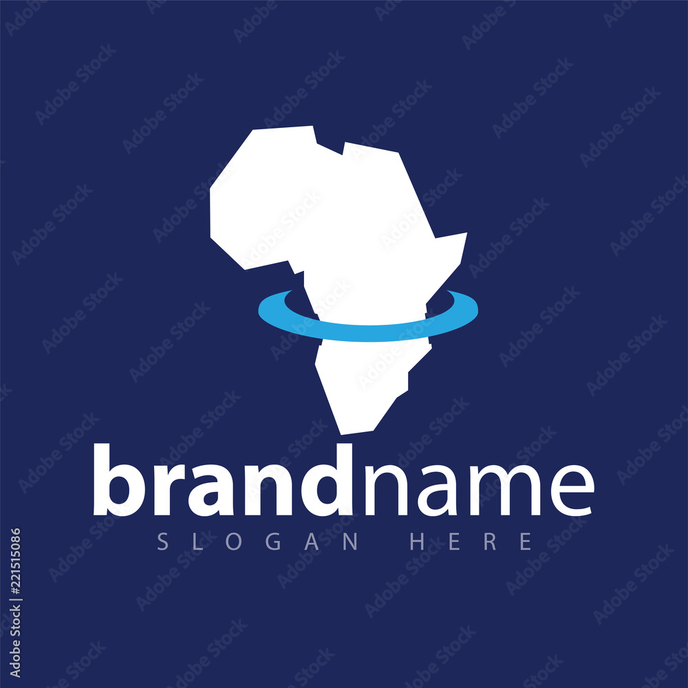 African map logo icon vector template Stock Vector | Adobe Stock