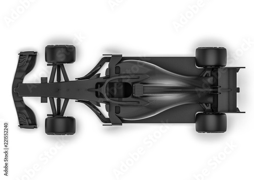 F1 car radiography / 3D render image representing an F1 car radiography ...