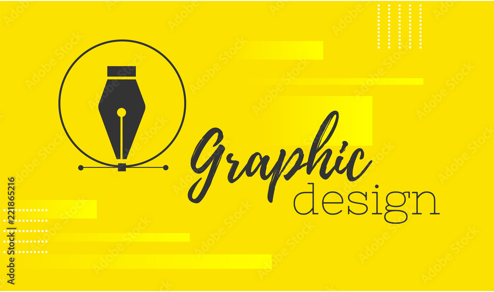 Graphic design. Pen tool cursor. Vector computer graphics. banner for ...