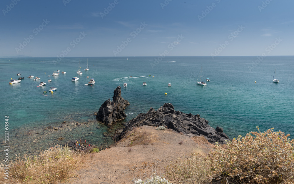 Playa de la Grande Conque ( de la Concha) Cala de roca volcánica del ...