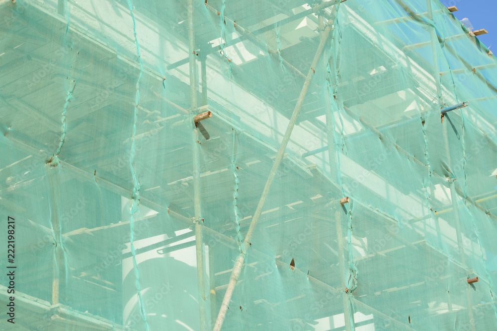 Scaffolding Elements Construction. Metal scaffolding tubes and bars ...