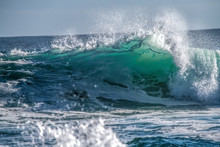 Breaking Blue Wave Free Stock Photo - Public Domain Pictures