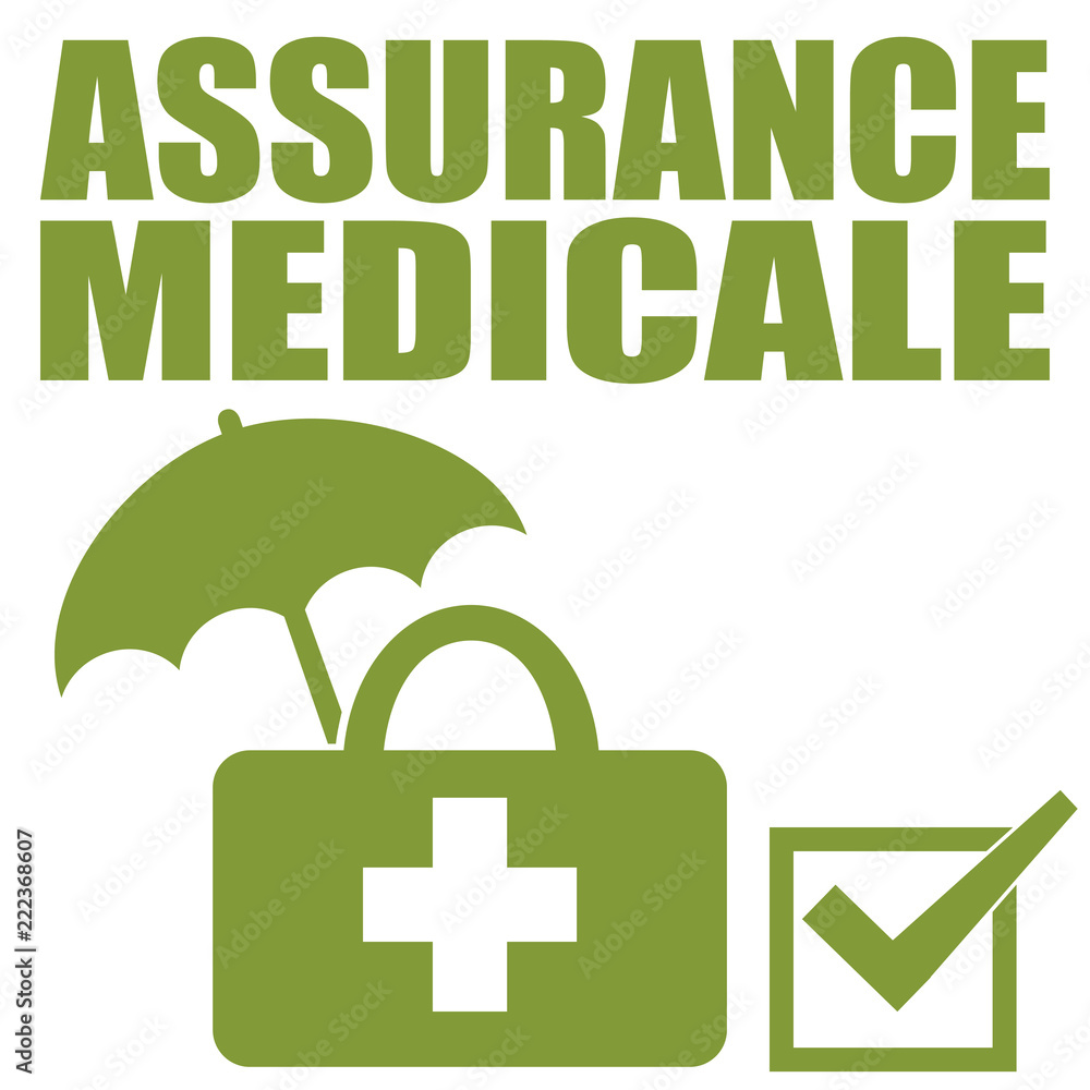 Logo assurance médicale. Stock Vector | Adobe Stock