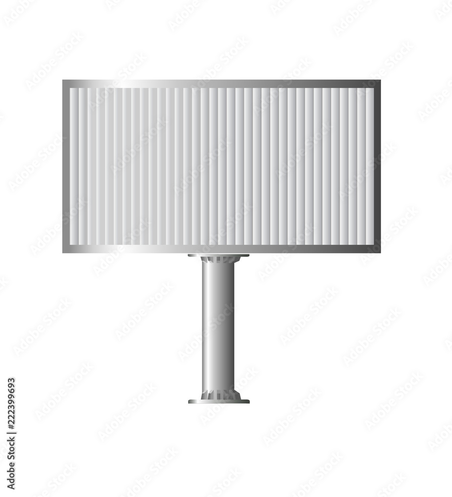 Vetor exterior and interior signage curve concept. direction, pole ...