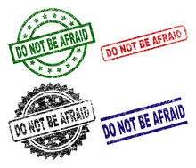 Not Afraid Black Stamp Text On Blue Free Stock Photo - Public Domain ...