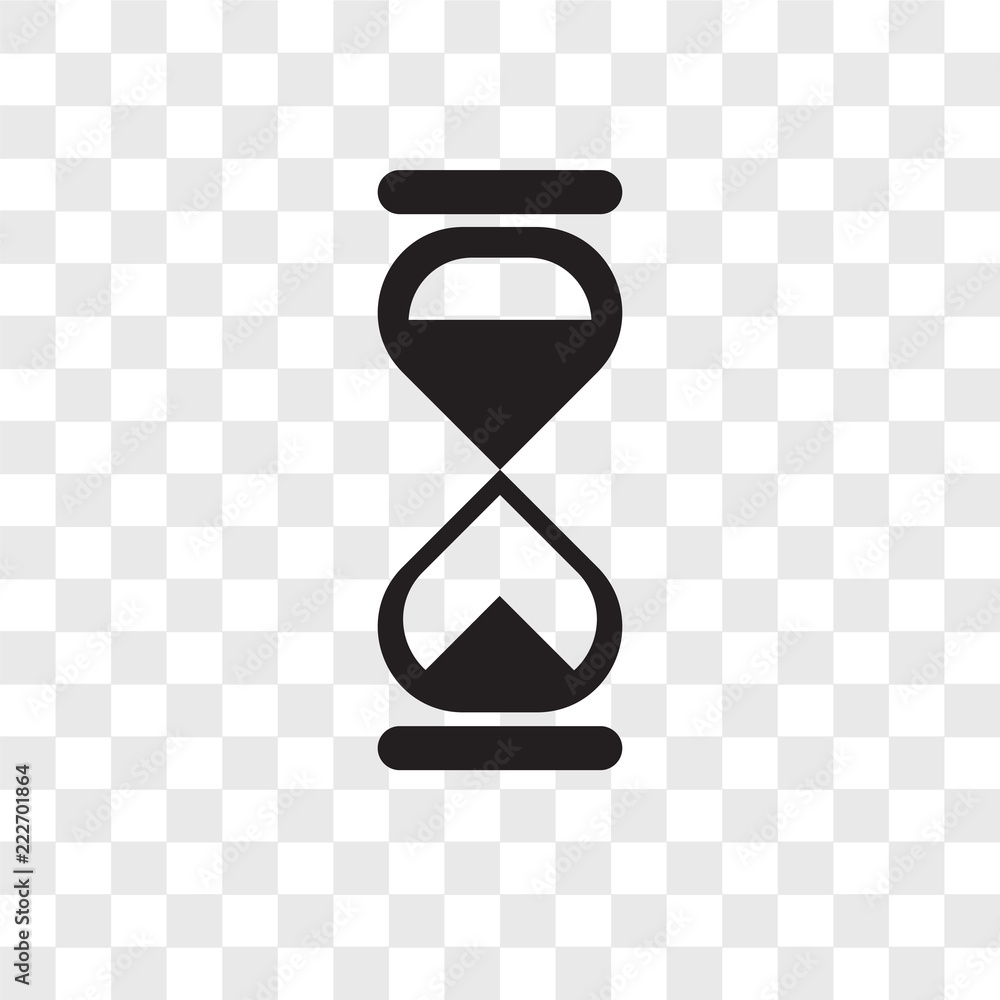 hourglass icons isolated on transparent background. Modern and editable ...