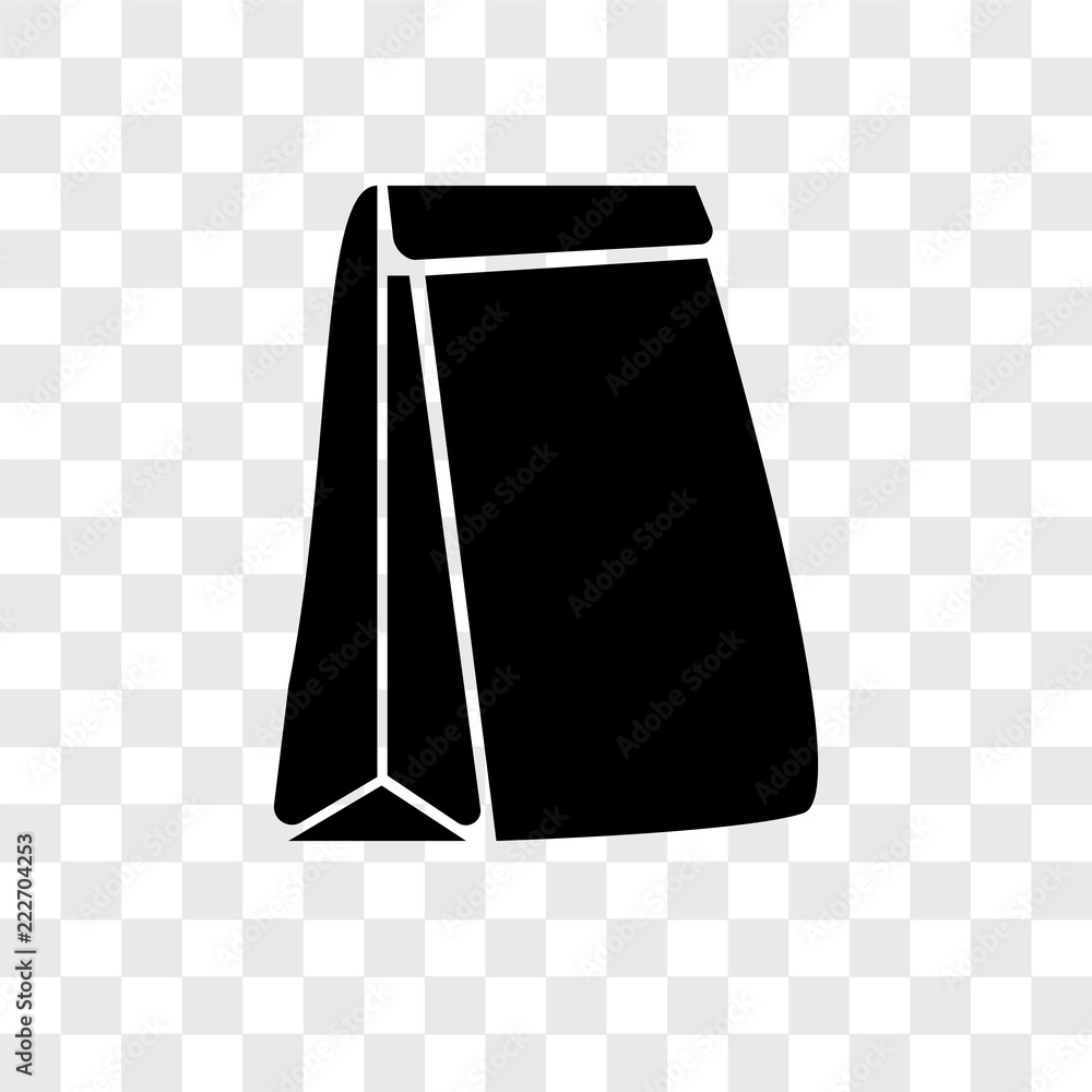 paper bag icons isolated on transparent background. Modern and editable ...