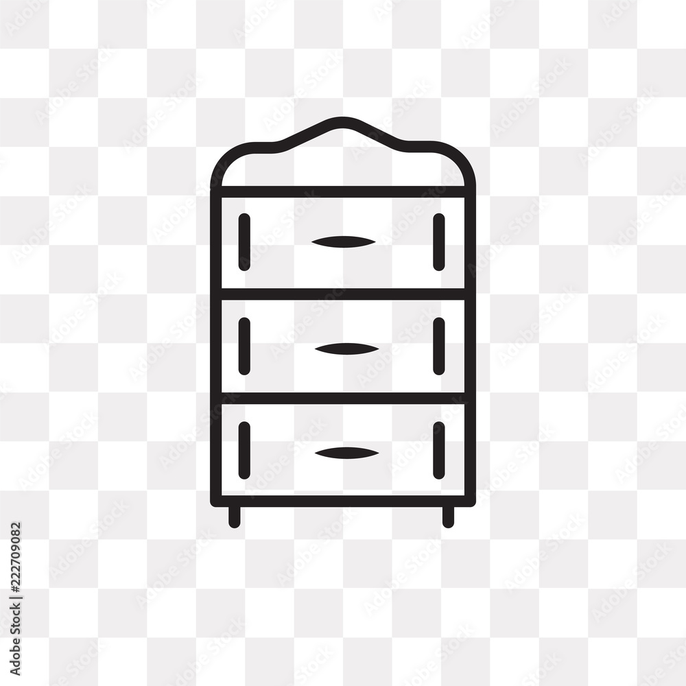 chest icon on transparent background. Modern icons vector illustration ...
