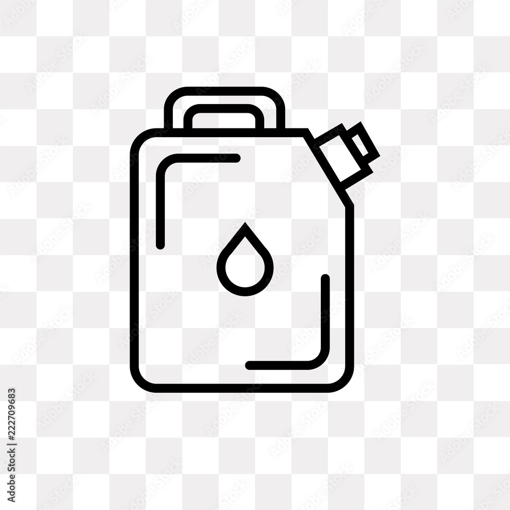 fuel icon on transparent background. Modern icons vector illustration ...