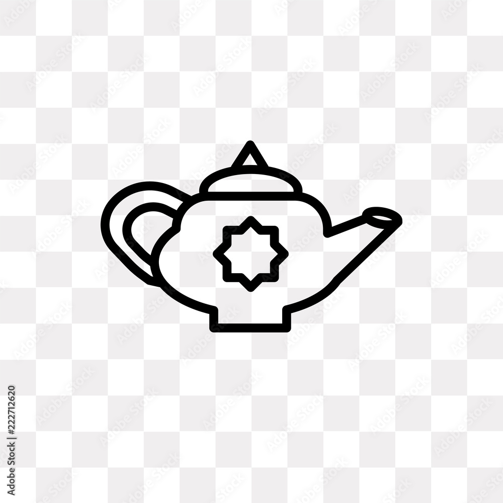 teapot icon on transparent background. Modern icons vector illustration ...