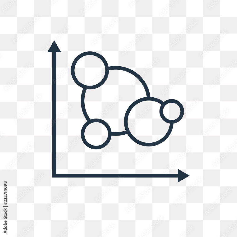 pie chart icon on transparent background. Modern icons vector ...