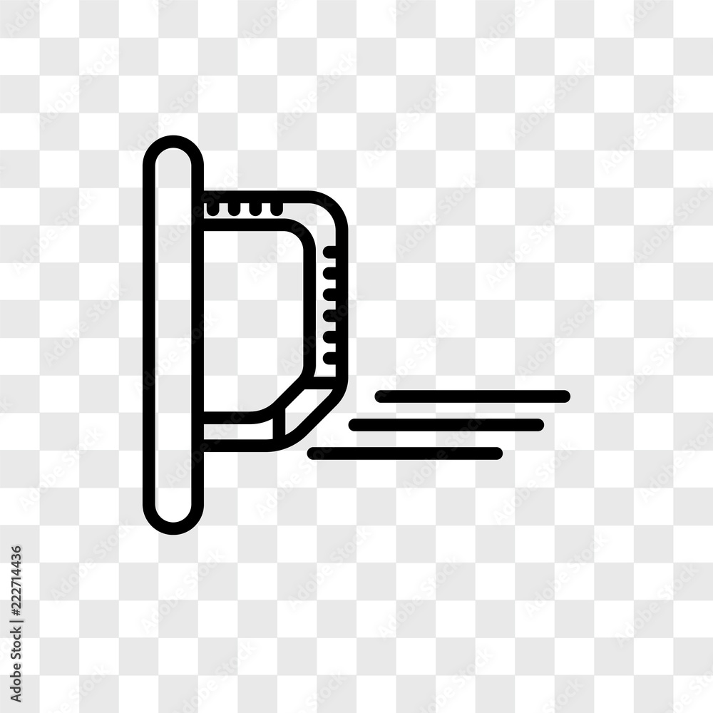 straight air icons isolated on transparent background. Modern and ...