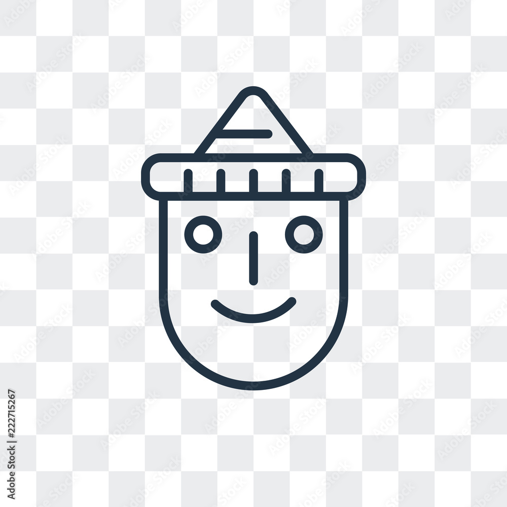 elf icon isolated on transparent background. Modern and editable elf ...