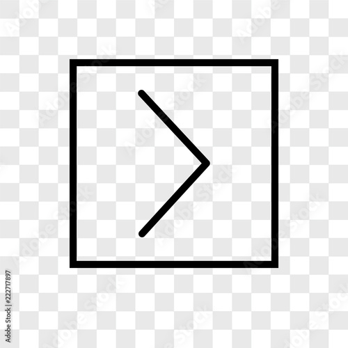 is greater than icons isolated on transparent background. Modern and ...