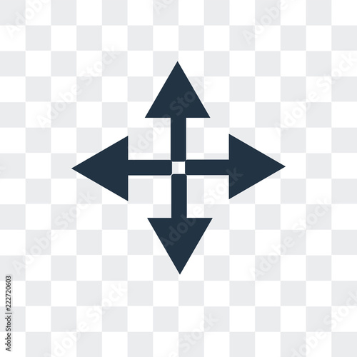 drag icon isolated on transparent background. Modern and editable drag ...