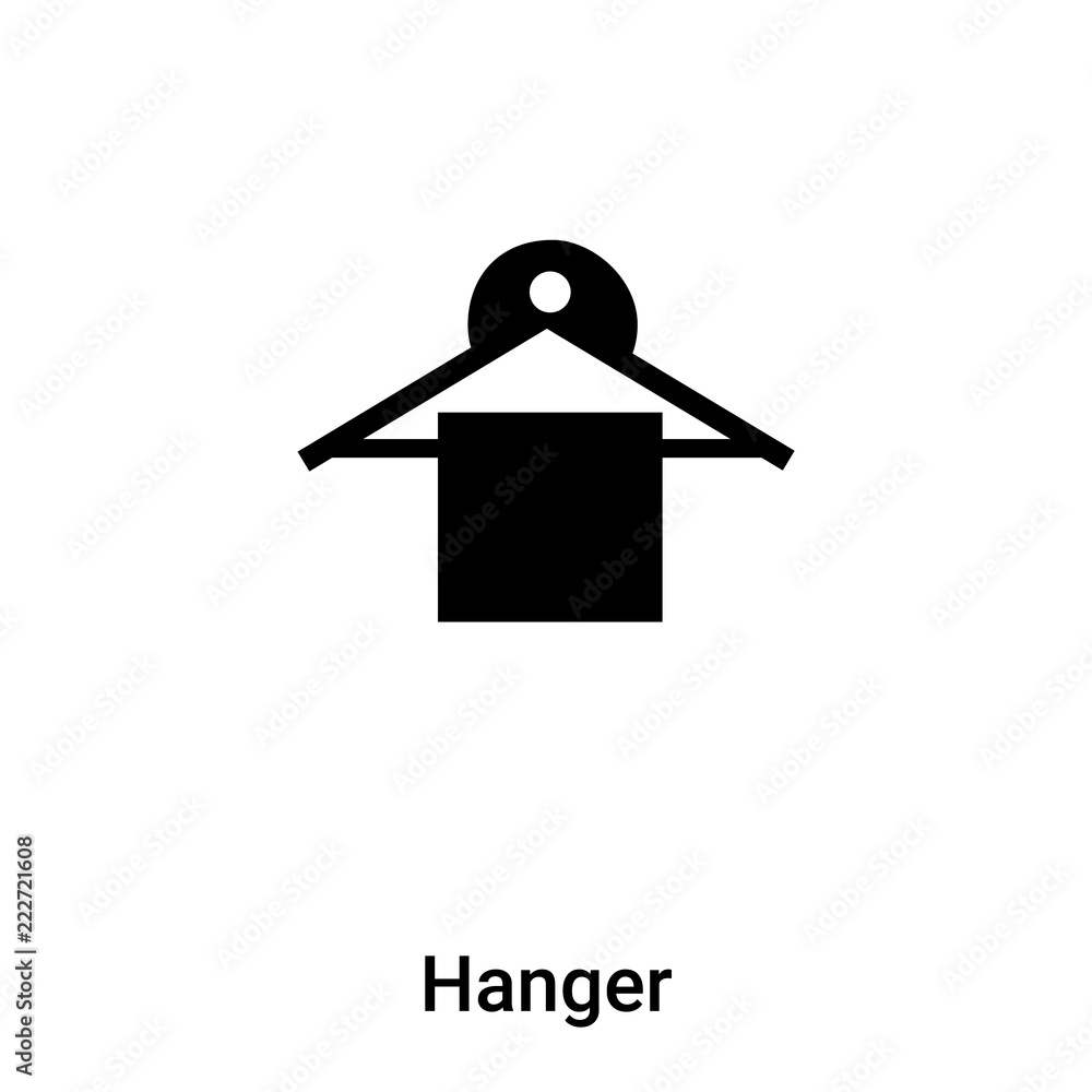 Hanger icon vector isolated on white background, logo concept of Hanger ...