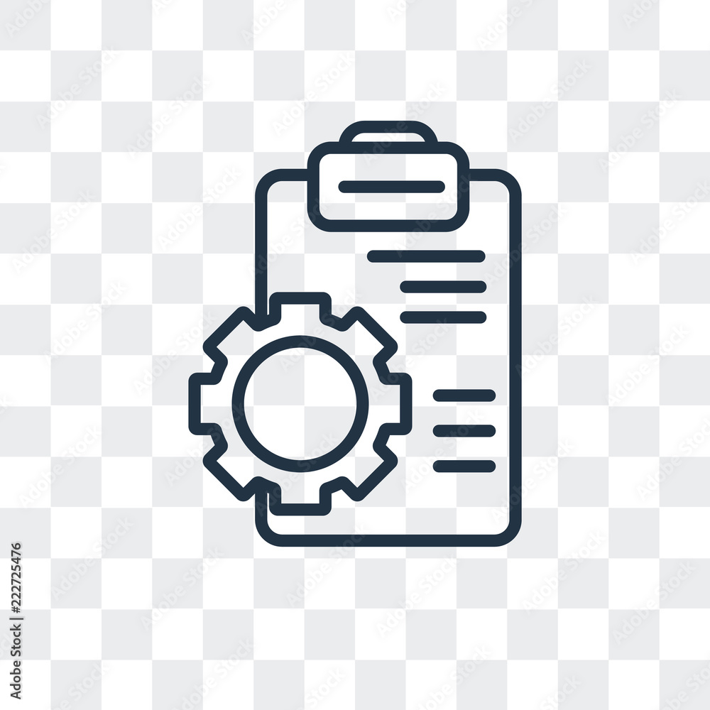 management icon isolated on transparent background. Modern and editable ...