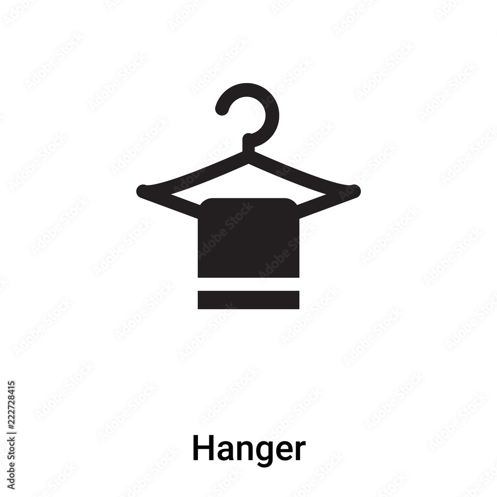 Hanger icon vector isolated on white background, logo concept of Hanger ...