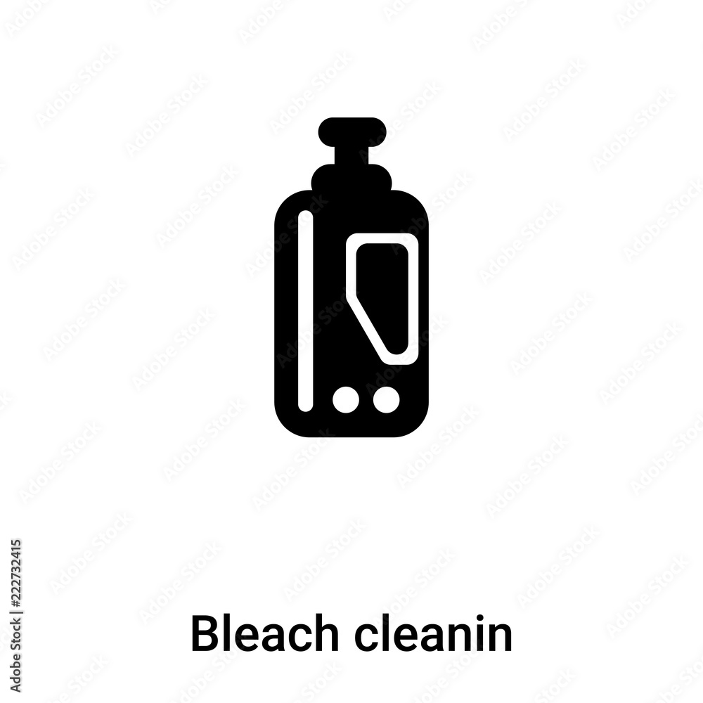 Bleach cleanin icon vector isolated on white background, logo concept ...