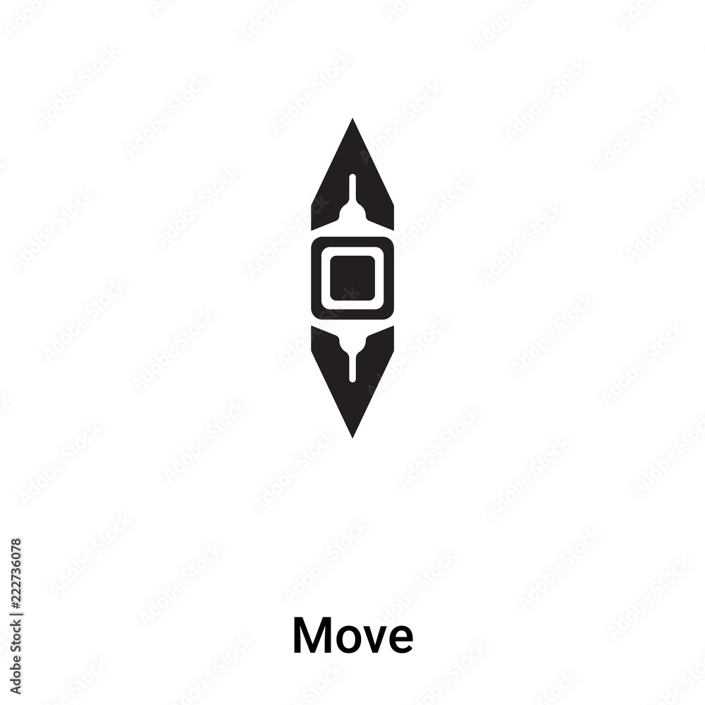 Move icon vector isolated on white background, logo concept of Move ...