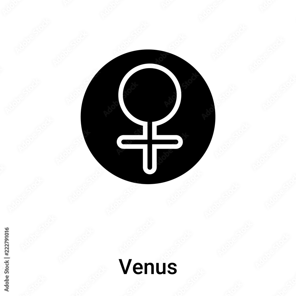 Venus icon vector isolated on white background, logo concept of Venus ...
