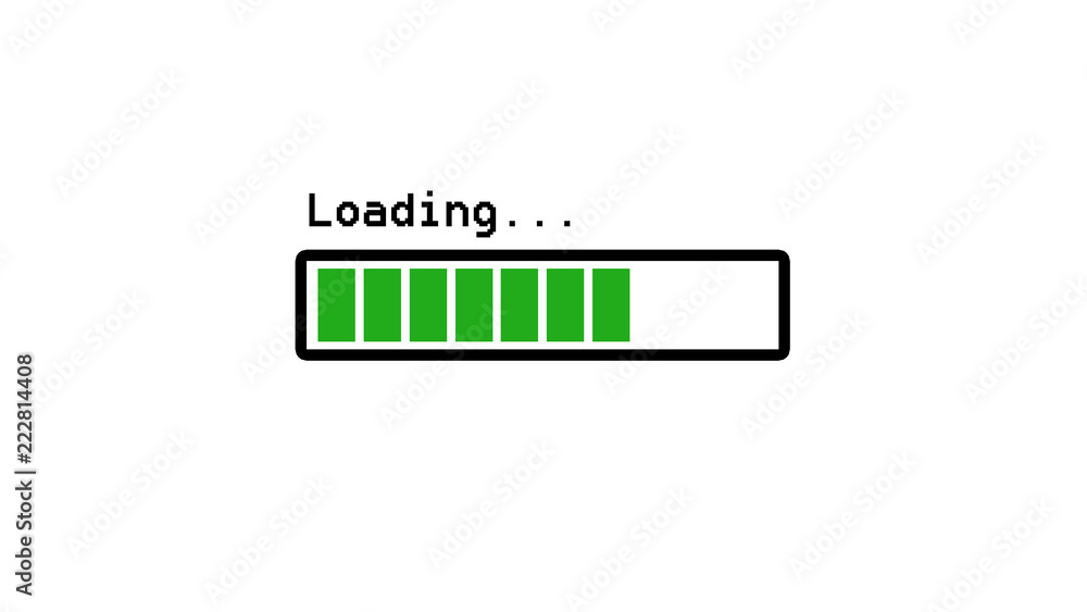 Loading bar on white background Stock Illustration | Adobe Stock