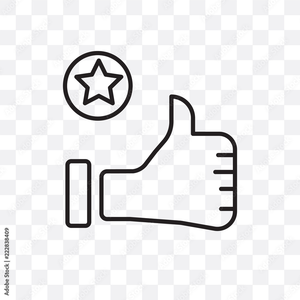 appreciation icon isolated on transparent background. Simple and ...